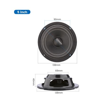 Aiyima 2 Stuks Woofer Luidspreker Passieve Radiato Grandado