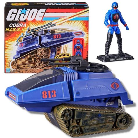 Gi Joe Figura E Veículo Retro Tanque Cobra Hiss Iii Hasbro Em