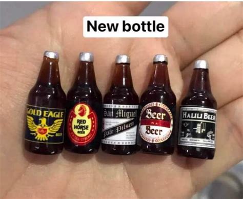 Miniature Beer Gin Bilog Dollhouse Diorama Sylvanian Figure Doll