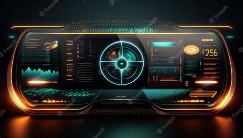 Premium Photo A Future Car And A Graphical User Interface Gui