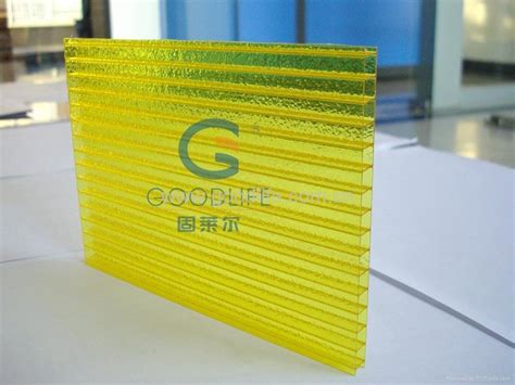 Polycarbonate Frosted Sheet Yellow Color Froted Sheet Goodlife China Manufacturer