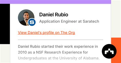 Daniel Rubio Application Engineer At Saratech The Org