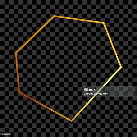 육각 금 호일 프레임 격리 배경입니다 기하학적 황금 프레임 초대 카드 템플릿입니다 금 기하학적 다면체 라인 아트 생일 새해 크리스마스 카드 결혼식 초대장을위한 벡터 골드