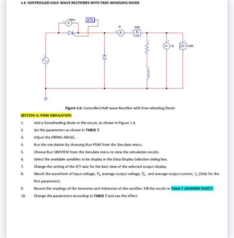 Solved TITLE HALF WAVE RECTIFIERS OBJECTIVE To Understand Chegg