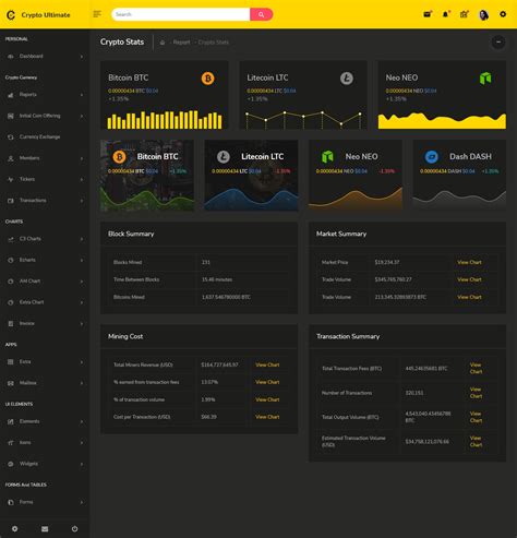 Best Cryptocurrency Dashboard Admin Template With Crypto Ui Kit