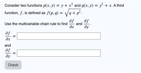Solved Consider Two Functions P X Y Y X2 ﻿and Q X Y Y2 X