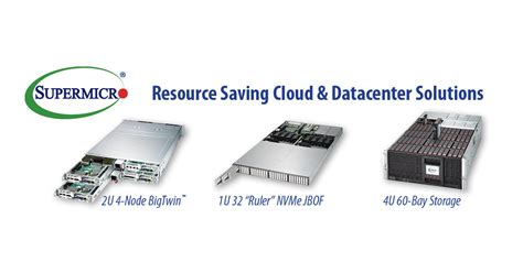 supermicro unleashes innovative new resource saving datacenter