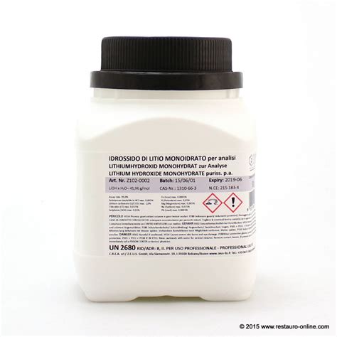 Lithium Hydroxide Monohydrate Puriss P A LiOH X H2O Buy