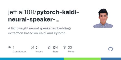 GitHub Jefflai108 Pytorch Kaldi Neural Speaker Embeddings A Light