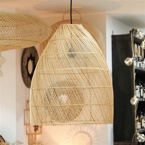Suspension En Rotin Naturel