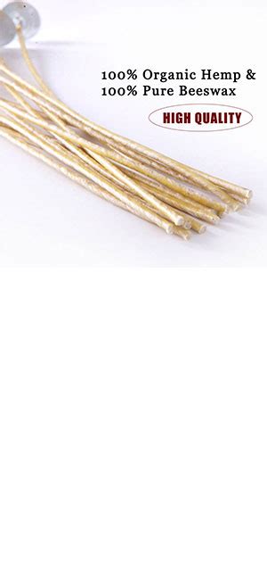 Amazon EricX Light Organic Hemp Candle Wicks 100 Piece 8 Pre