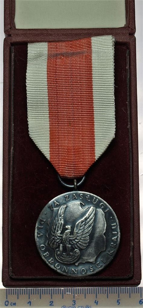 Medal Za Zasługi dla Obronności Kraju Srebrny oficjalne archiwum Allegro