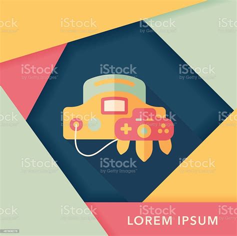 핸드헬드 게임 콘솔 평편 아이콘크기 긴 Shadow Eps10이 포함됩니다 2015년에 대한 스톡 벡터 아트 및 기타 이미지 2015년 Brand Name Video