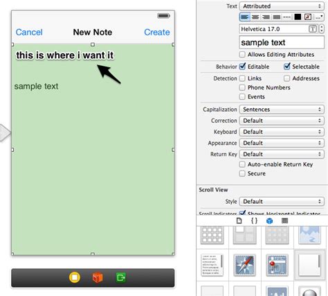 Objective C How To Align The Text In A Text View To The Top Of The Page Stack Overflow