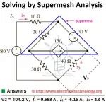 SUPERMESH Circuit Analysis Step By Step With Solved Example