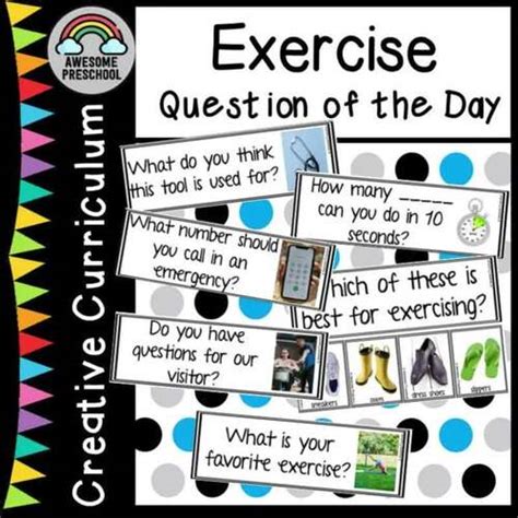 Exercise Questions Of The Day Creative Curriculum® By Awesome Preschool