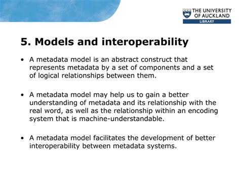 ppt a logical framework for metadata interoperability powerpoint