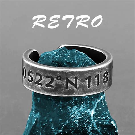 Anillo Simple De Acero Inoxidable 316L Para Hombre Accesorio Con
