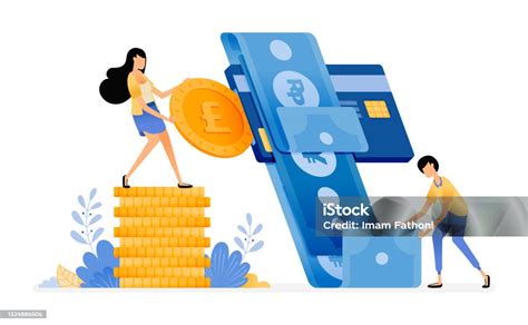 금융 관리 및 신용 카드로 지출의 벡터 디자인 돈 부채 및 신용 카드 대출을위한 은행 시스템 일러스트는 웹 사이트 포스터 배너 모바일 앱 웹 소셜 미디어에 대한 수 있습니다