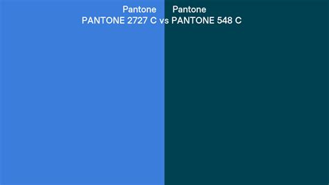 Pantone 2727 C Vs PANTONE 548 C Side By Side Comparison