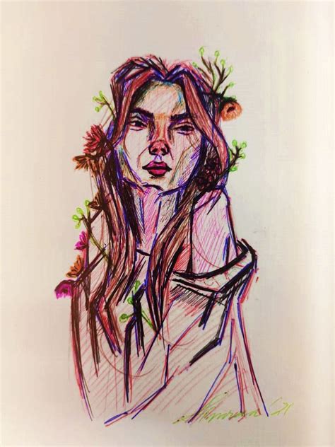 Simran A On Linkedin Art Sketch Girl Nature Photography Pensketch