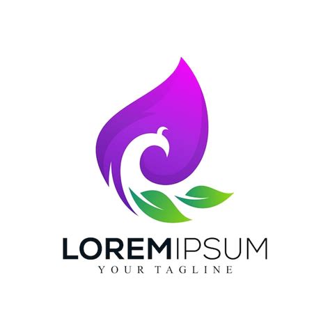 Premium Vector Abstract Peacock Logo Design