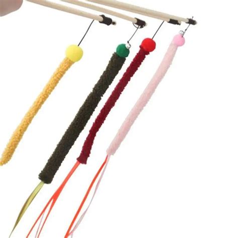 1pc Cat Teaser Tassel Stick For Playing Toys For Cats Teaser Toys