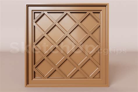 16517 Free Sketchup Ceiling Panel Model Download