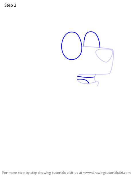 How To Draw Mackenzies Dad From Bluey Bluey Step By Step
