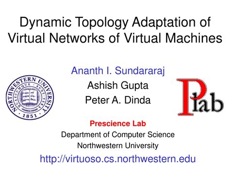 PPT Dynamic Topology Adaptation Of Virtual Networks Of Virtual Machines PowerPoint