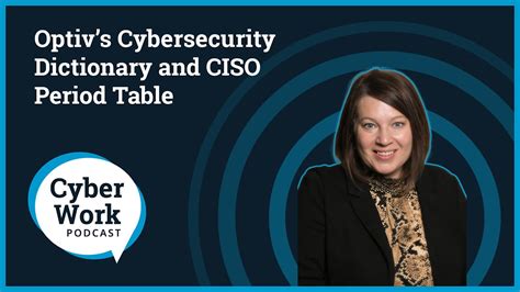 Optivs Cybersecurity Dictionary And Ciso Periodic Table Cyber Work