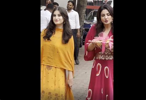 Raveena Tandon Daughter Rasha Rasha Thadani Reached Shilpa Shetty