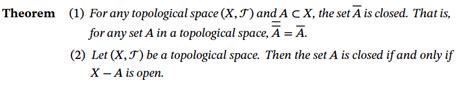 Solved Theorem 1 For Any Topological Space X T And A CX Chegg