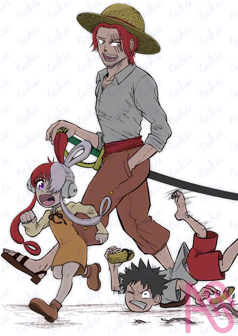 ウタとルフィとシャンクス Gaku Illustrations Art Street