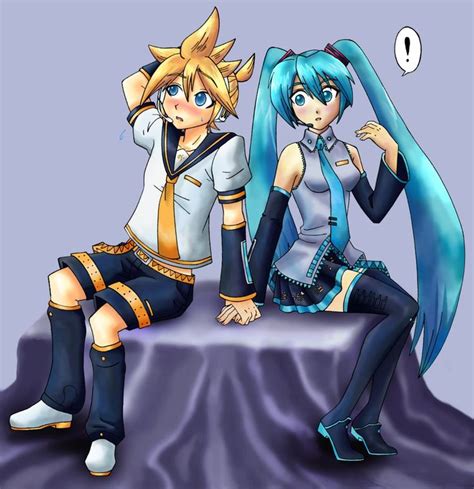 LenXMiku Vocaloid Miku Vocaloid Len