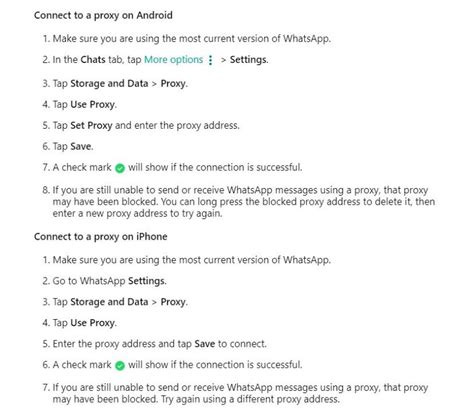 کاربران ایرانی چطور می‌توانند پروکسی واتس‌اپ را فعال کنند؟