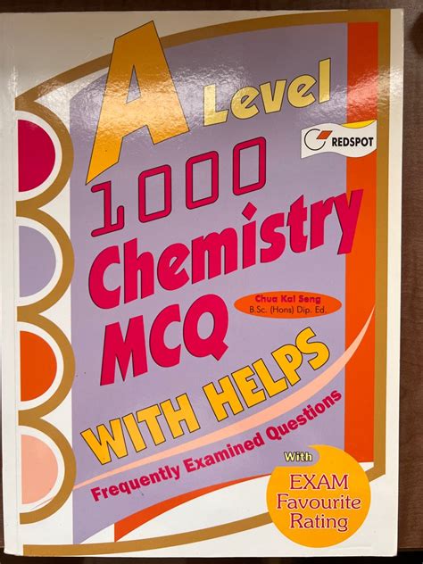 Alevel Chemistry Exercise Books Hobbies And Toys Books And Magazines