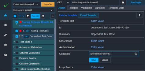 storing test case results into a variable vrest ng documentation