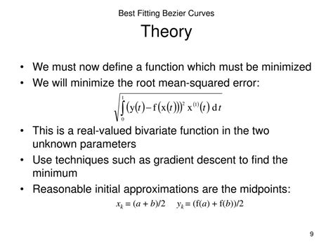 Ppt Best Fitting Bezier Curves For Graphs Of Functions Powerpoint Presentation Id472820