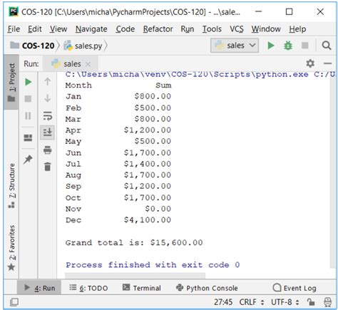 Solved Python Write A Program Called Sales Py That Uses Chegg