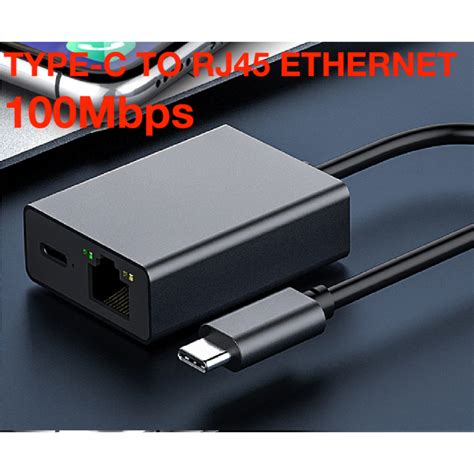 Jual Usb Type C Usb C To Ethernet Adapter Network Type C To Rj Lan Mbps Shopee Indonesia