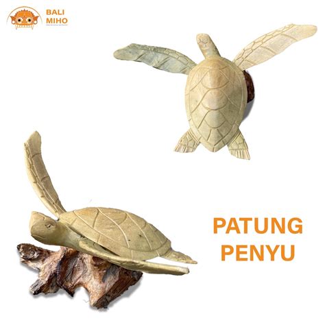 Jual Patung Penyu Laut Kayu Patung Kura Kura Pajangan Penyu Patung