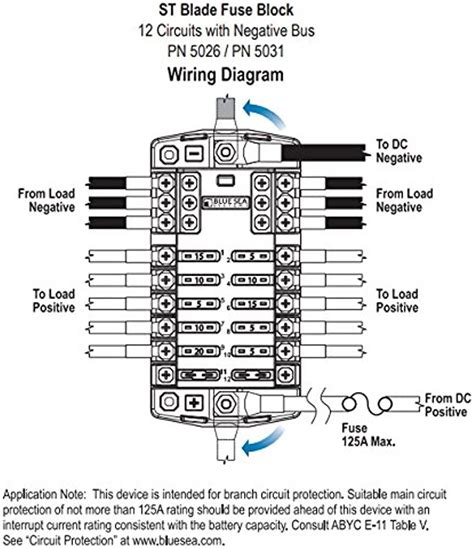 Blue Sea Systems St Blade Fuse Block 12 Circuits With Negative Bus