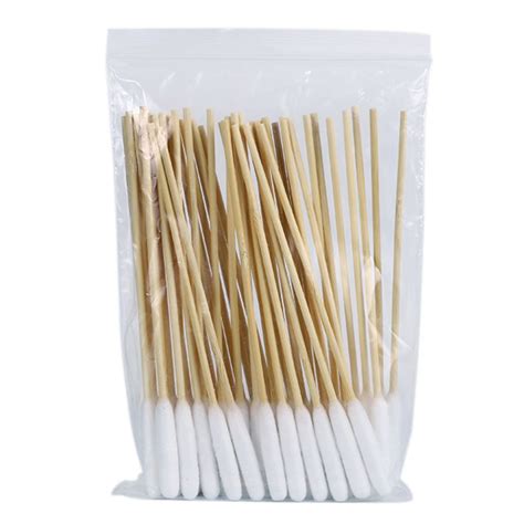 6 Inch Big Cotton Tip Bamboo Stick Pet Use Cotton Swabs 50100 Count