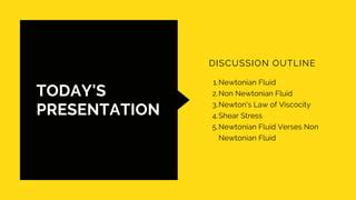 Newtonian And Non Newtonian Fluid Biomechanics PPT