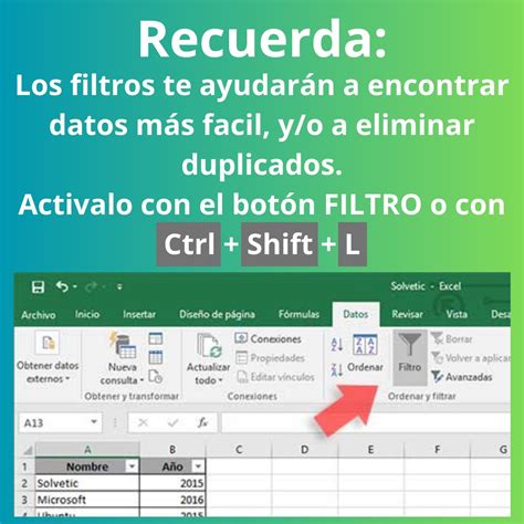 Genio Del Excel ¿sabes Cómo Usar Los Filtros En Excel