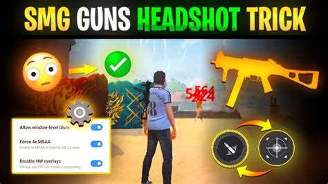 Secret Ump Headshot Trick And Setting Ump Only Red Numbers Trick Free