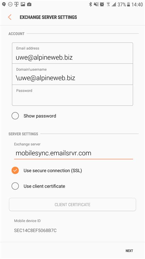 Android Htc Generic Activesync Setup With Native App Knowledgebase