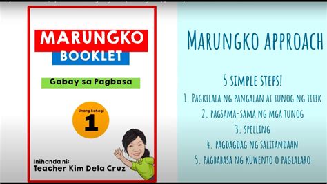 Unang Hakbang Sa Pagbasa Marungko Approach Booklet Type Unang Vrogue