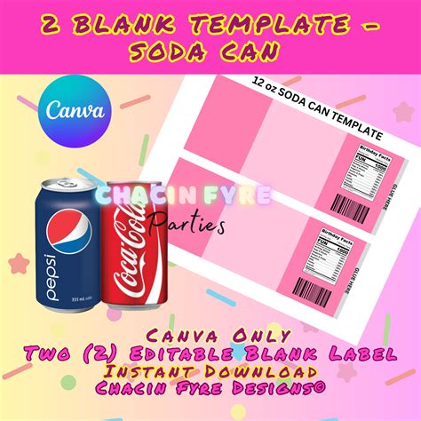 Soda Can Template Soda Can Templates Soda